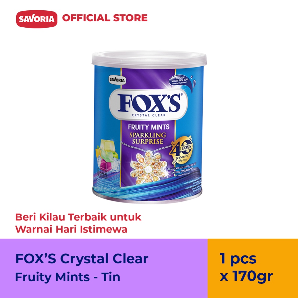 Jual FOX'S Fruity Mints Tin - Permen Mint Kaleng 170g | Shopee Indonesia