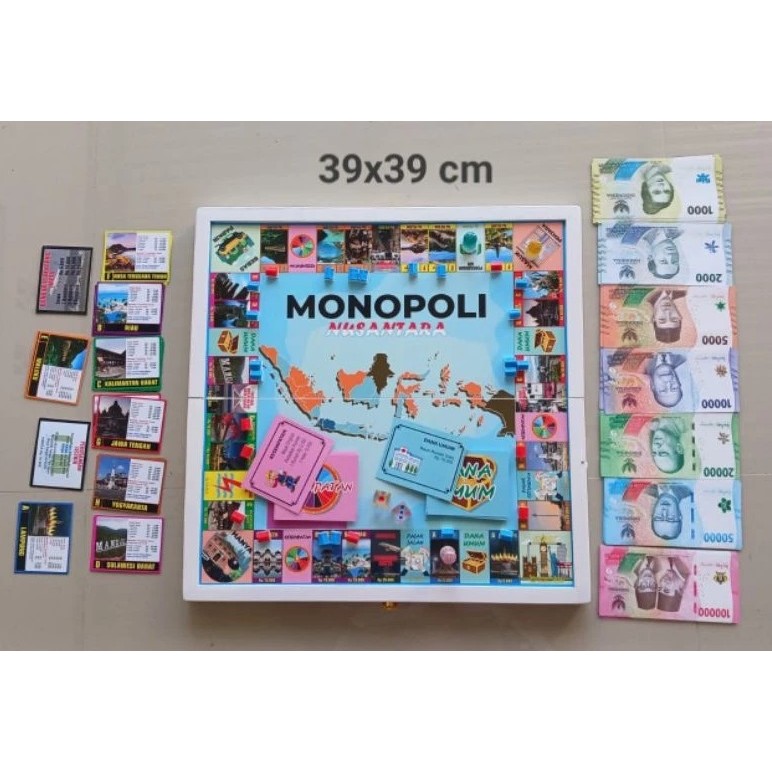 Jual Monopoli wawasan nusantara Indonesia papan kayu lipat versi Budaya ...