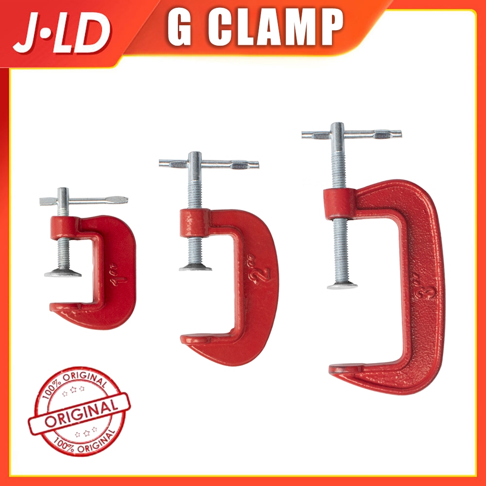 Jual JLD Klem Clamp C set 3 PCS Clamp Penjepit Model C (G) Penjepit ...