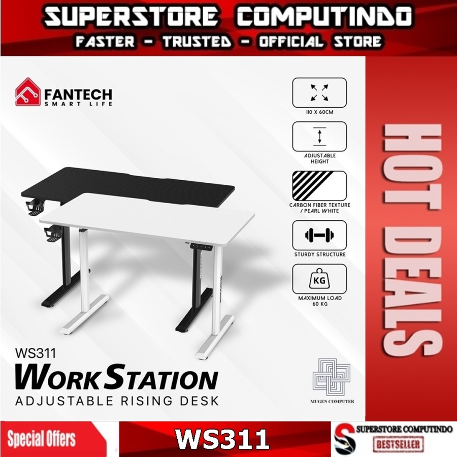 Jual Fantech WorkStation WS311 Electric Desk Adjustable Office | WS311 ...