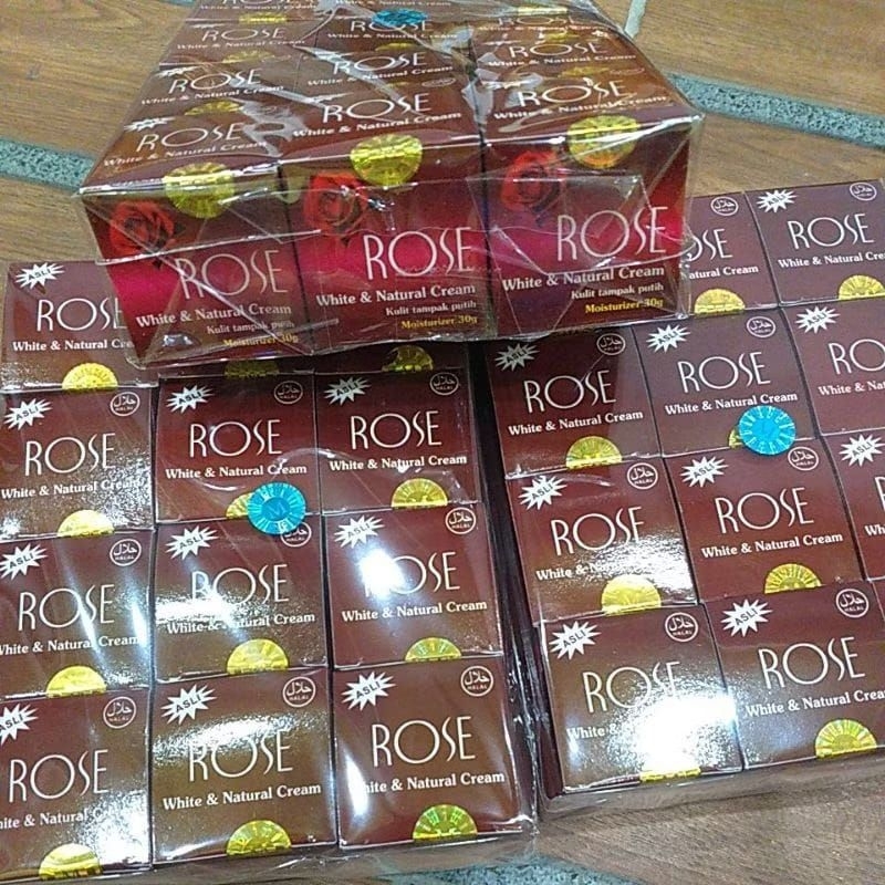 Jual 12 Pcs Cream Rose Holo M Emas Original | Shopee Indonesia