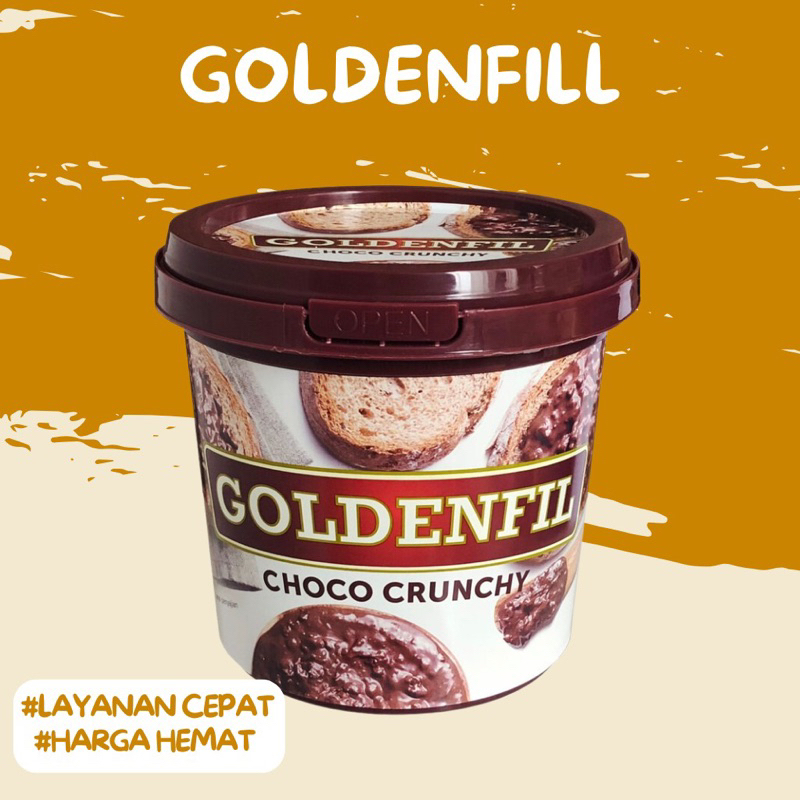 Jual GOLDENFIL CHOCO CRUNCHY SPREAD 1 KG / SELAI CHOCO CRUNCHY 1 KG ...