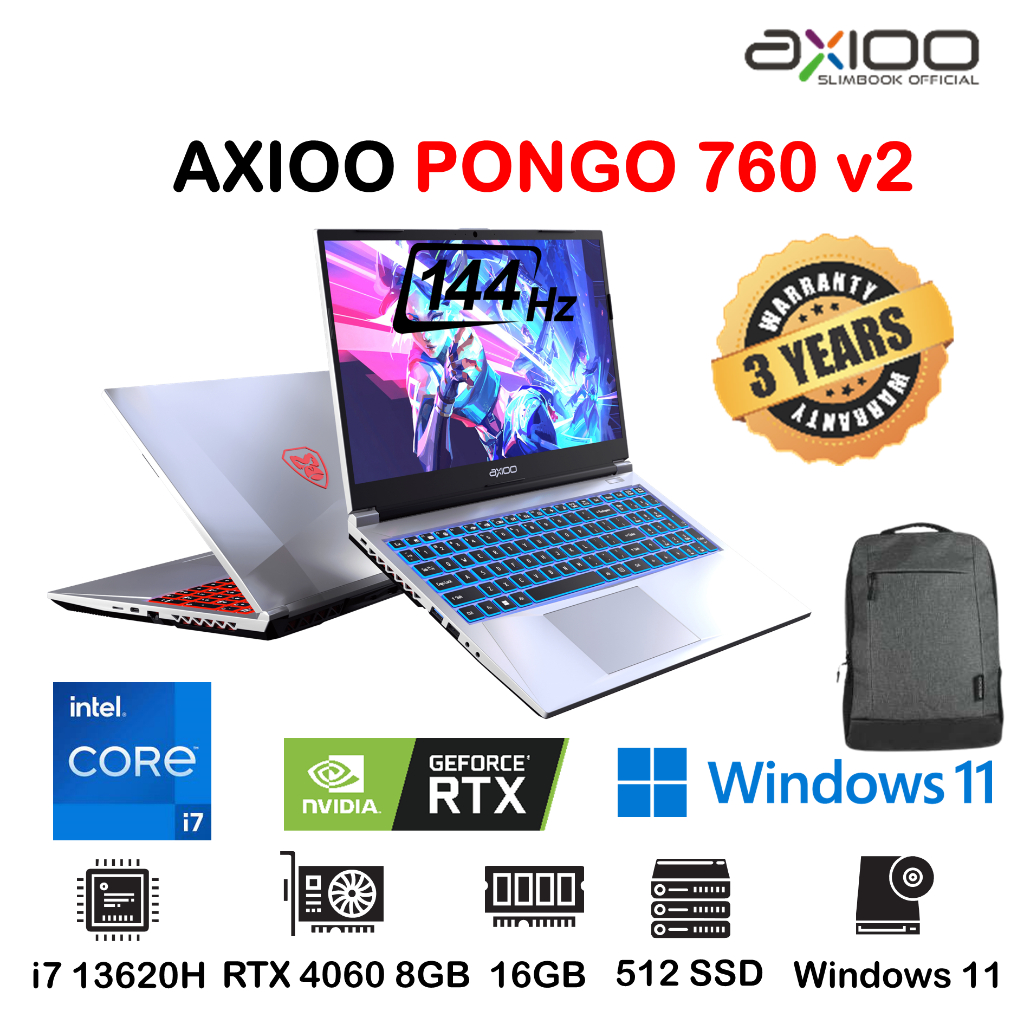 Jual LAPTOP AXIOO PONGO 760 v2 | i7 13620H 16GB 512GB RTX 4060 8GB ...