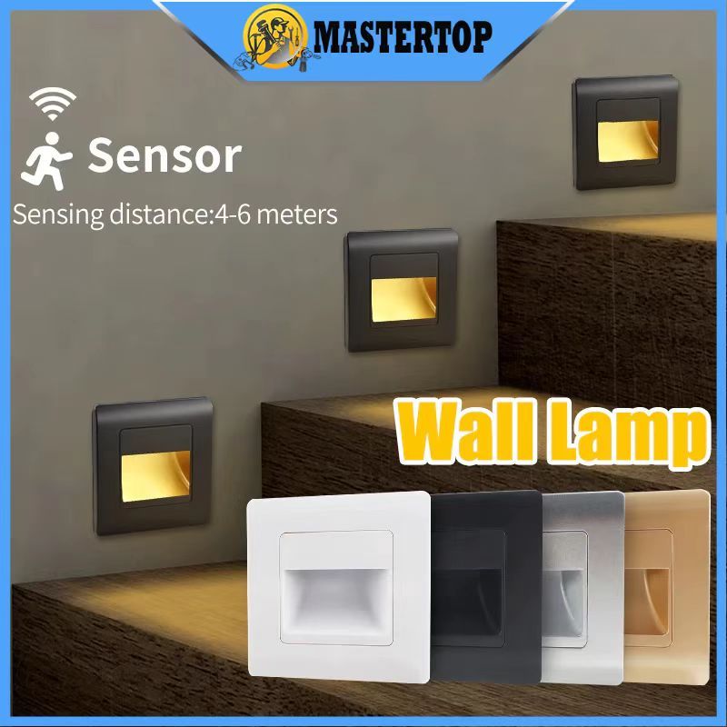 Jual Lampu Dinding Induksi Tangga LED Lampu Tangga Sensor Gerak PIR ...