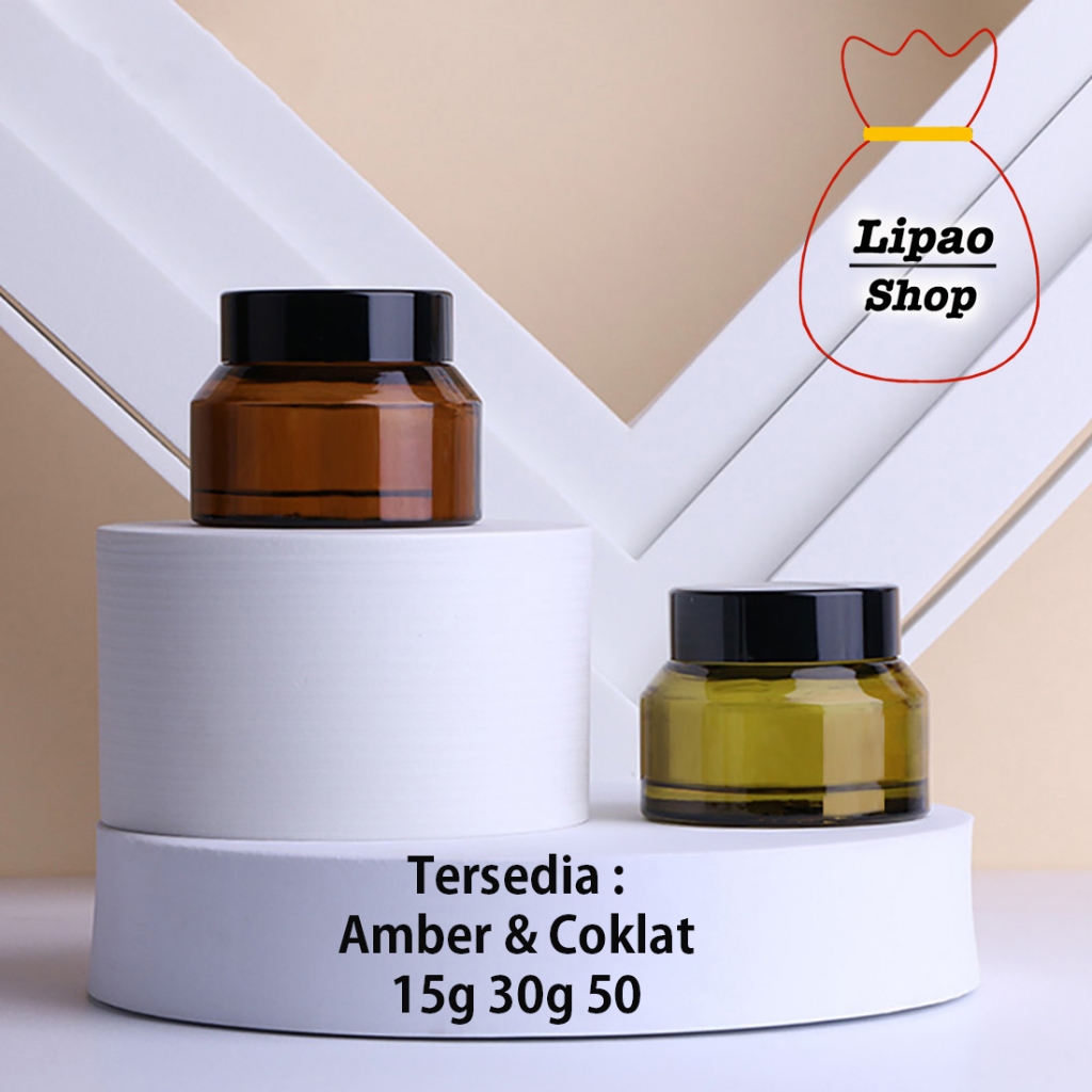 Jual Botol Pot Jar Kaca Pot Krim Slanted Neck - Krim Kosmetik / Diy ...