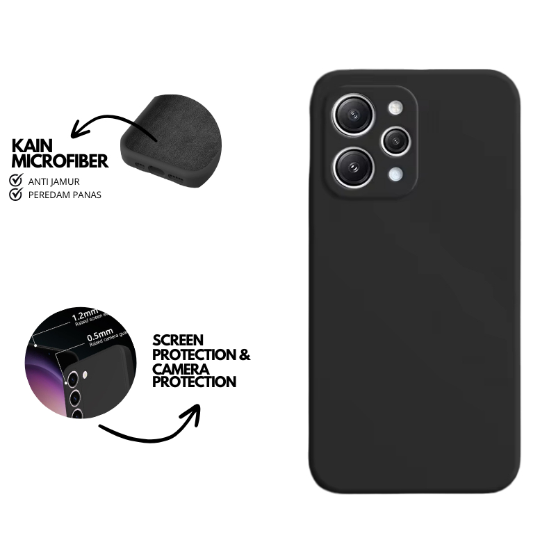 Jual SoftCase Xiaomi REDMI 12 4G 13C 12C A1 A2 Softcase Casing LIQUID ...