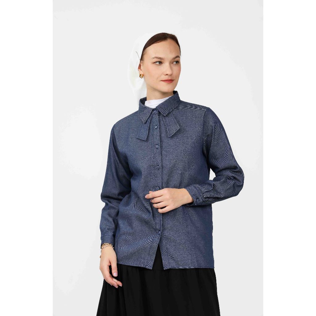Jual Hava Kemeja Lengan Panjang Casual Wanita Yovela Shirt | Shopee ...