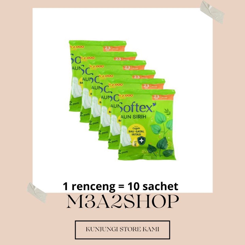 Jual SOFTEX DAUN SIRIH RENTENG ISI 1O SACHET | Shopee Indonesia