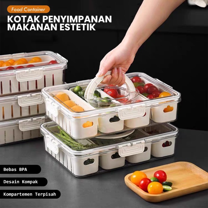 Jual Food Container Kotak Penyimpanan Makanan Sayuran Buah Fresh ...