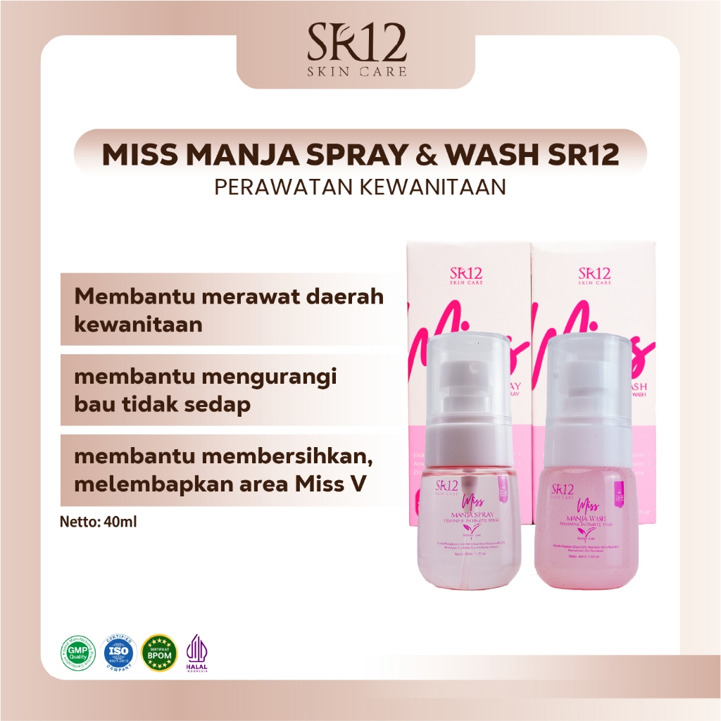 Jual Paket Miss Manja & Spray SR12 - Manjakani Spray - Mengurangi Bau ...