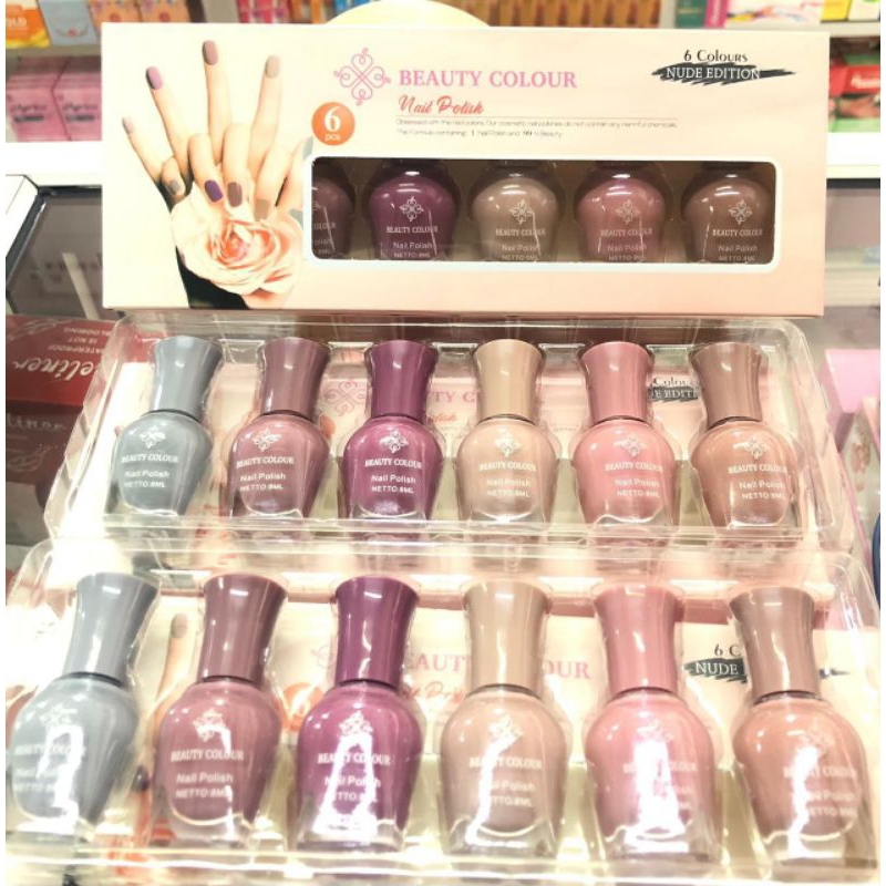 Jual sebox isi 12 warna - Kutek Beauty Colour Nail art Polish Kutek ...