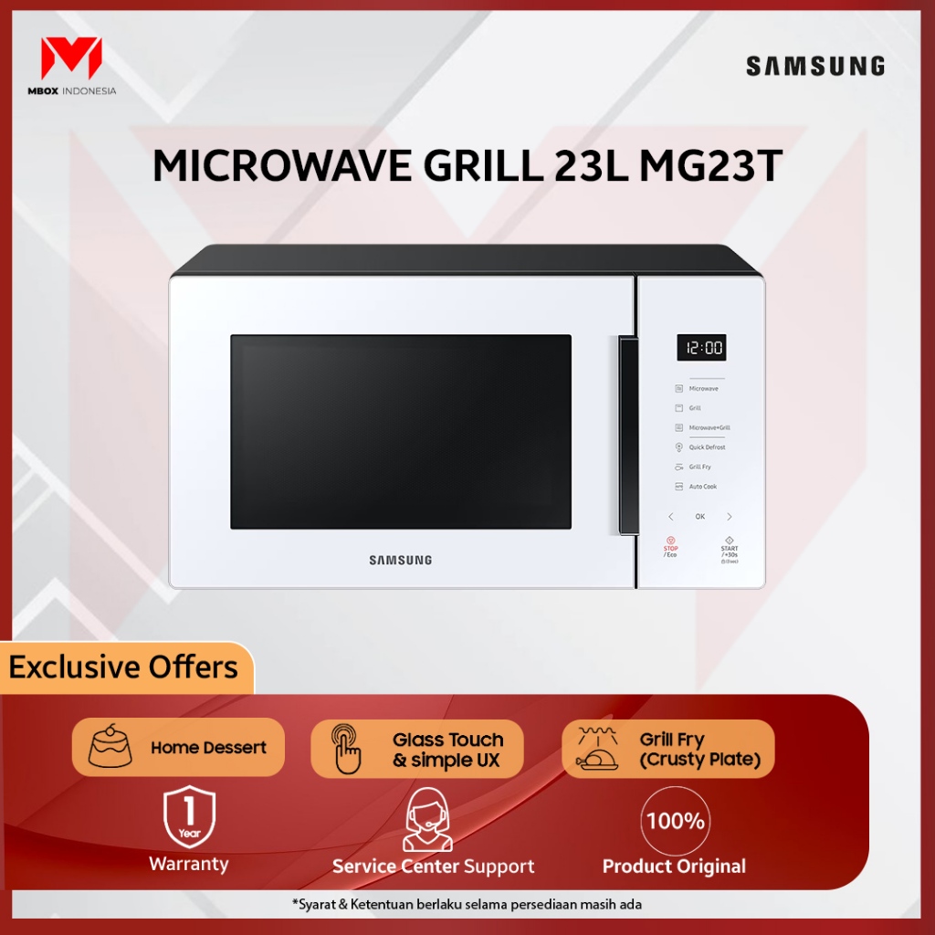 Jual Samsung Microwave Grill BESPOKE dengan Grill Fry 23L | Shopee ...