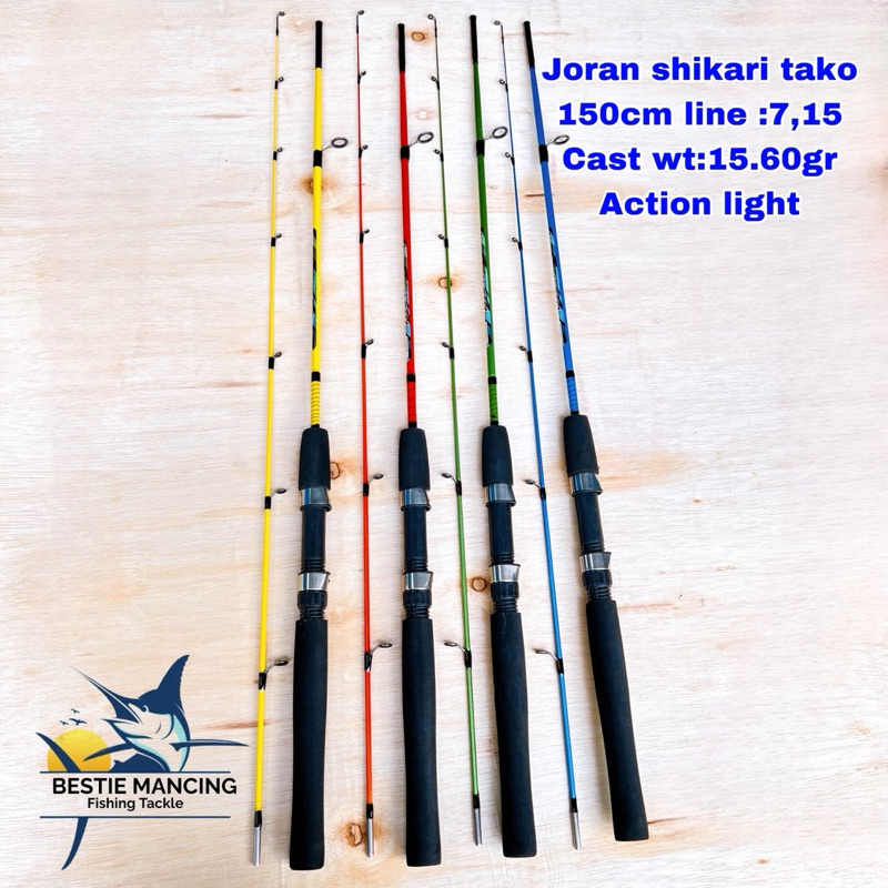 Jual joran murah shikari tako 150cm fiber solid lentur | Shopee Indonesia
