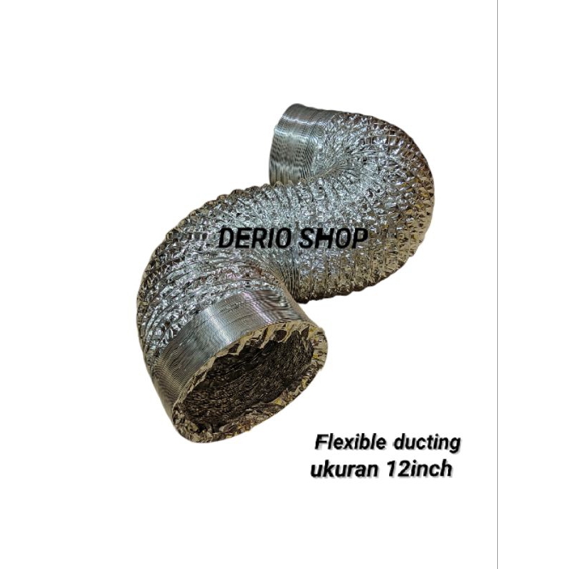 Jual Flexible ducting crobong asap ukuran 12inch 1METER | Shopee Indonesia