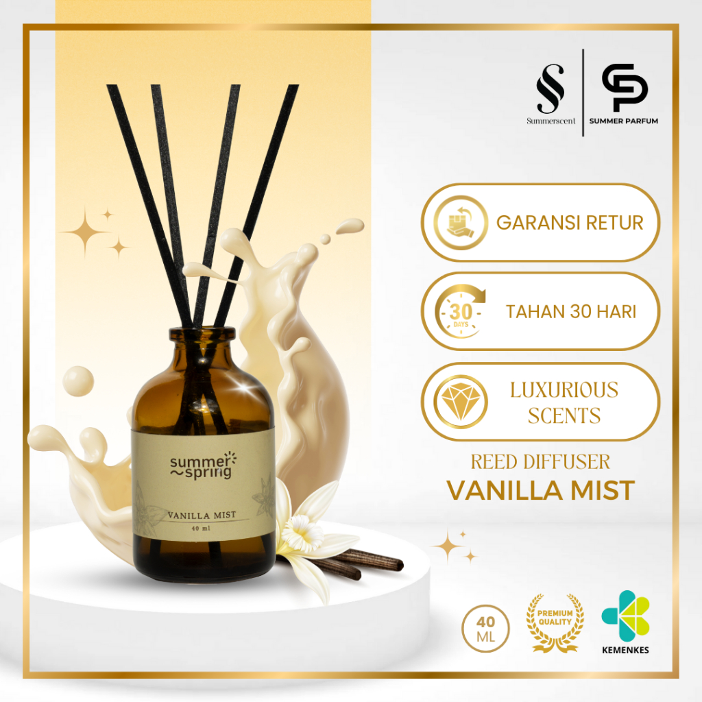 Jual Pengharum ruangan aromaterapi Reed Diffuser Summer Spring Vanilla ...