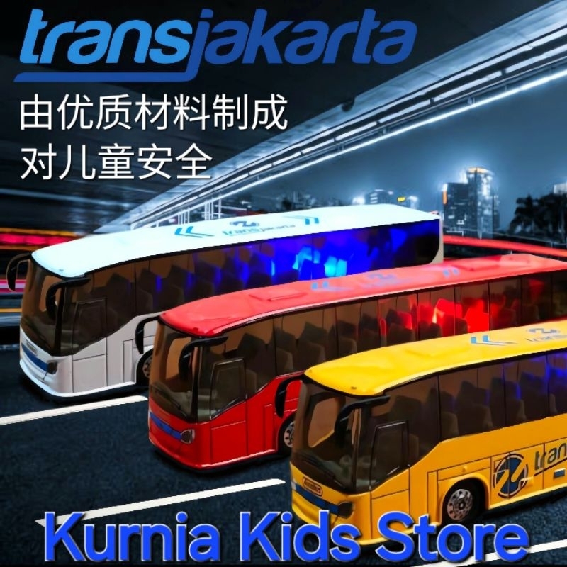 Jual Mainan Mobil Bis Besi Diecast Transjakarta Busway | Shopee Indonesia