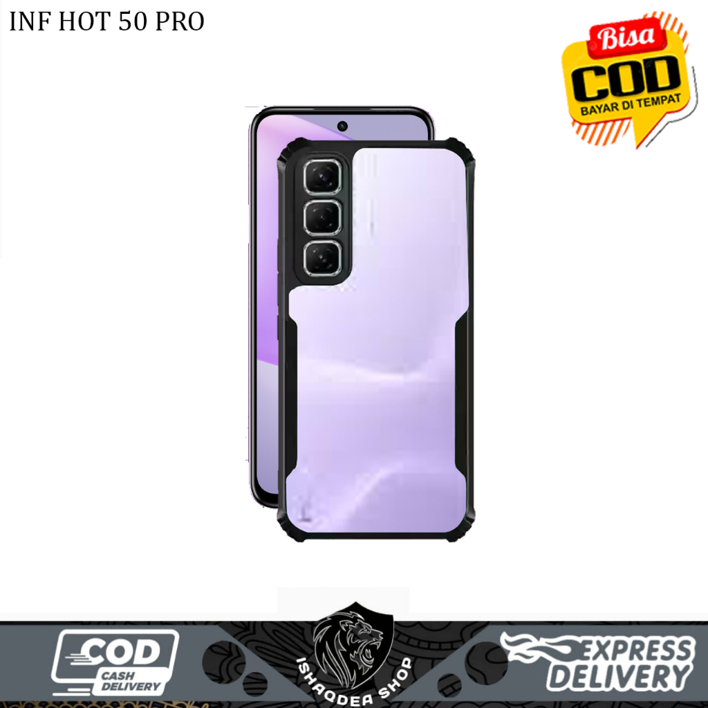 Jual CASE SHOCKPROOF INFINIX HOT 50 PRO PLUS 50 PRO HARDCASE TRANSPARAN ...