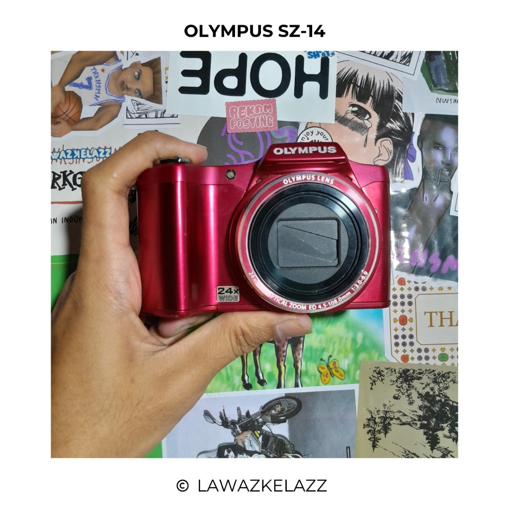 Jual DIGICAM OLYMPUS SZ14 - MERAH | Shopee Indonesia