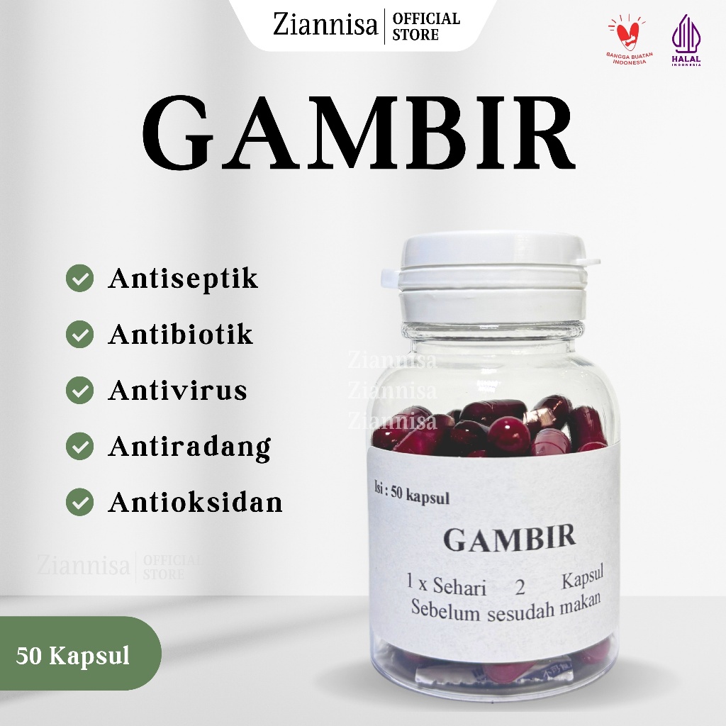 Jual Gambir Kapsul - Obat Herbal Alami Mengatasi Maag Asam Lambung Gerd ...