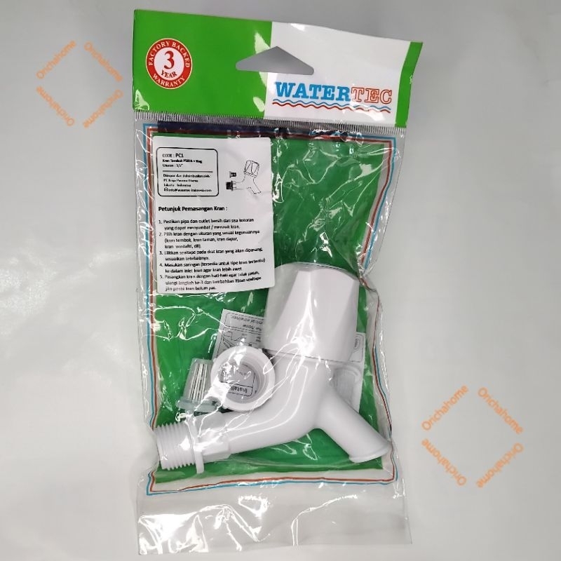 Jual Kran Air Tembok Watertec Asli Pc 1 Garansi Bocor, Anti Dol & Karat ...
