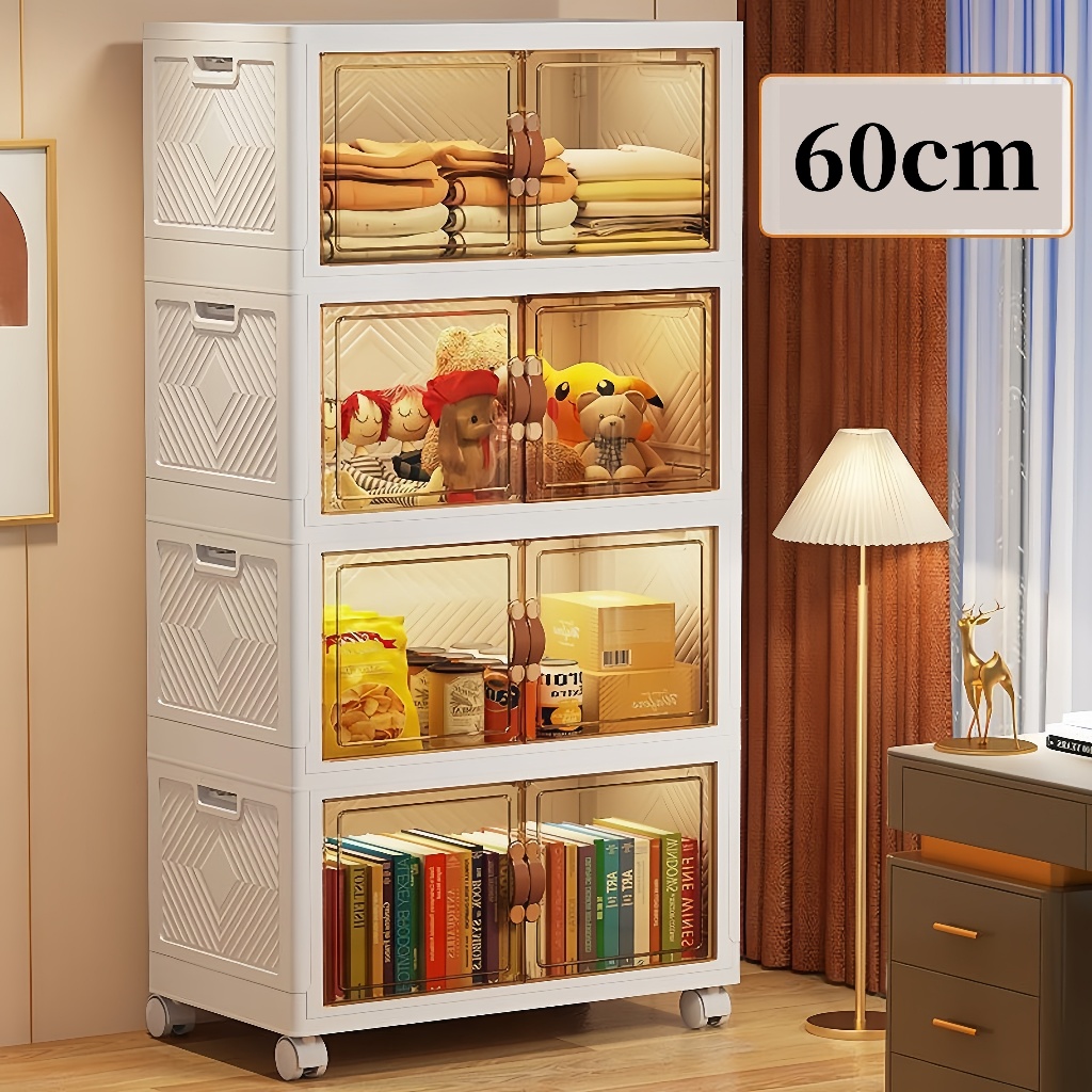 Jual Ekstra besar 60cm emari plastik susun storage box lemari pakaian ...