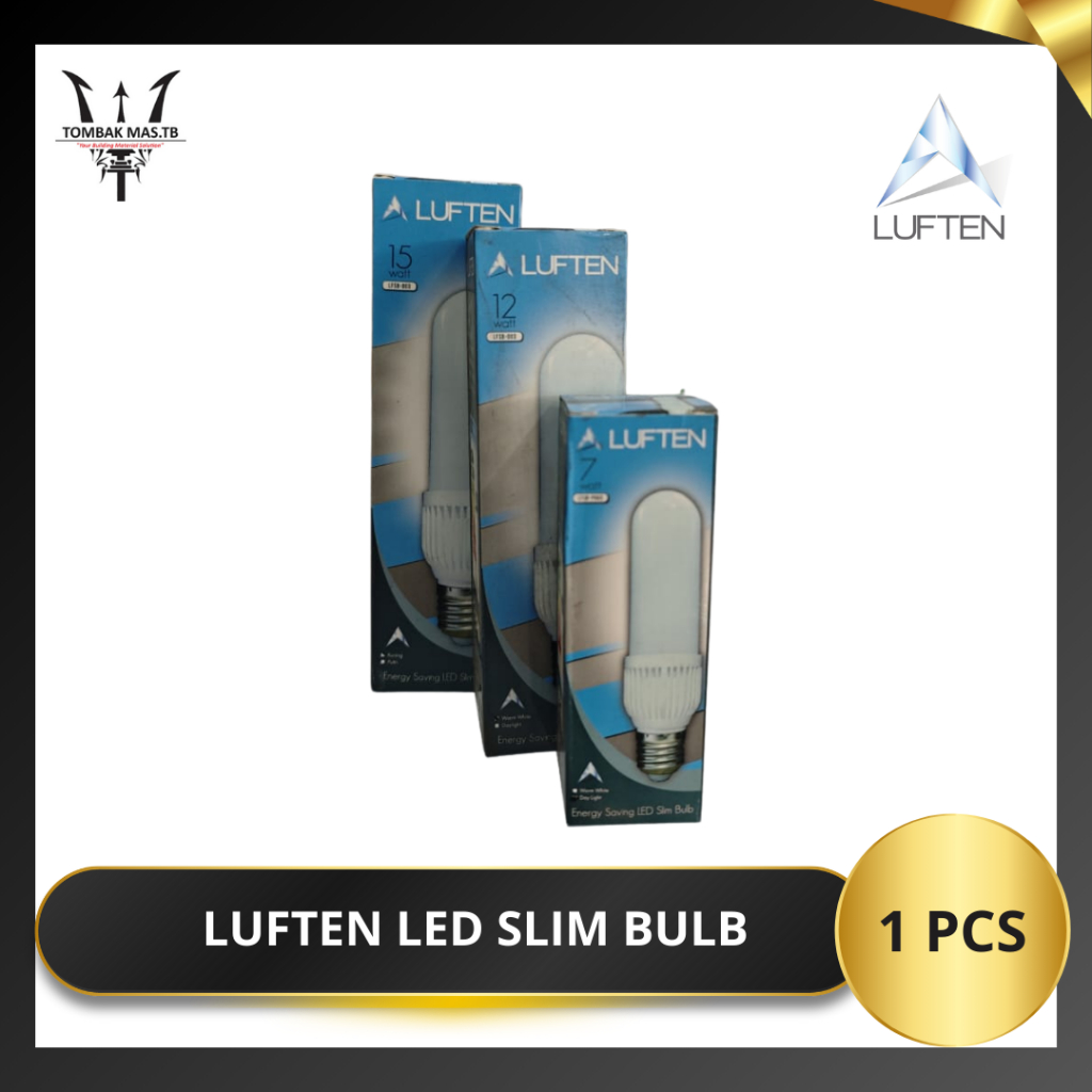 Jual Bohlam Lampu Slim Bulb LED Luften 12 Watt - Kuning (5 + 1 pcs ...