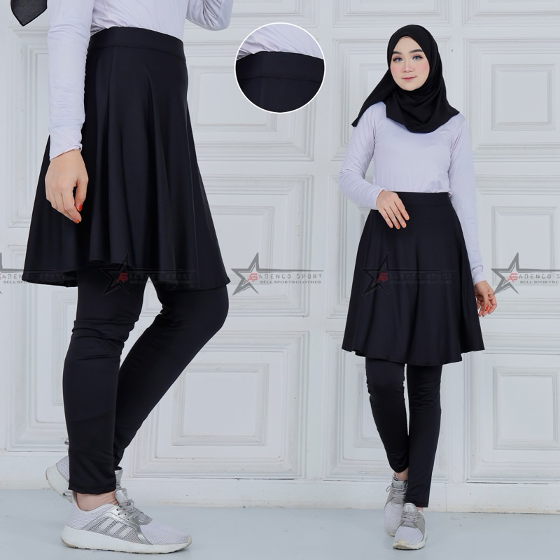 Jual Legging Rok Olahraga Senam Wanita Skirt Jogging Lari Sepeda Aerobik Sepeda Zumba | Shopee ...