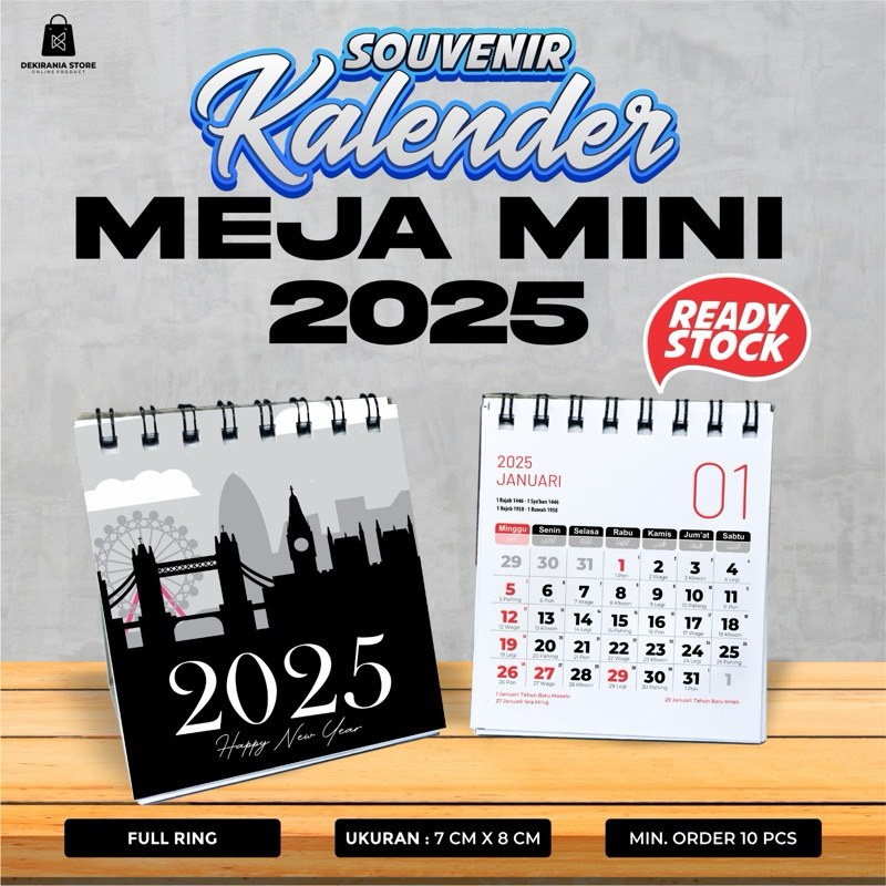 Jual KALENDER MINI 2025/SOUVENIR PERNIKAHAN/SOUVENIR KALENDER MEJA/ MIN ...