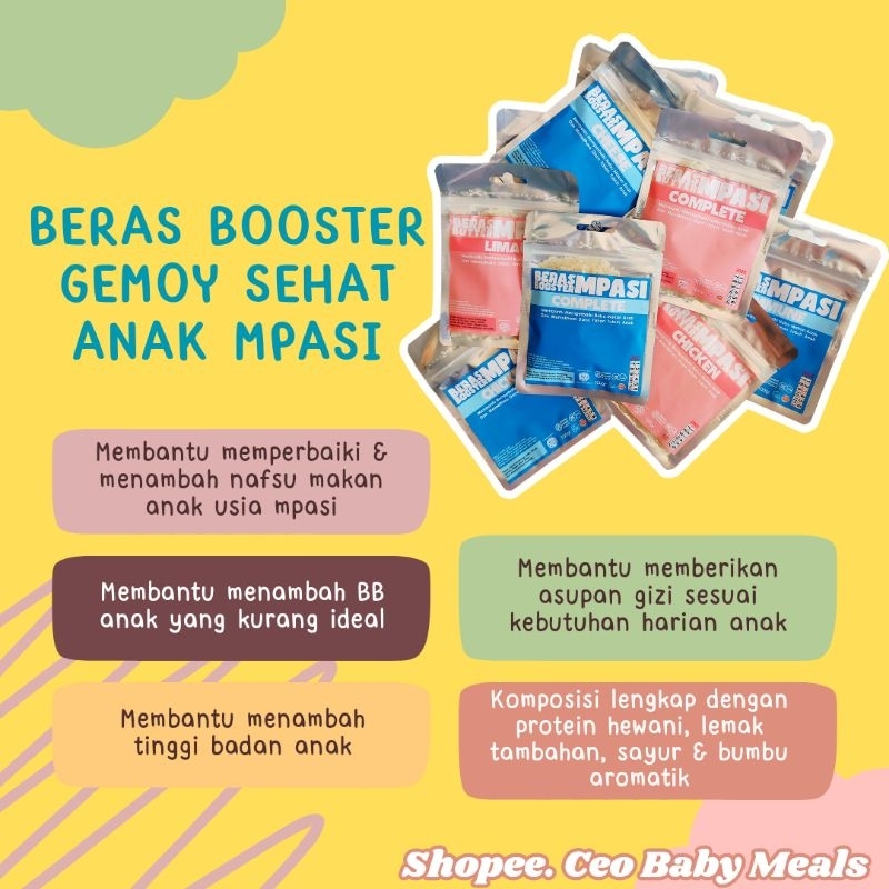 Jual 6 BERAS BOOSTER ANAK SCT - BUBUR MPASI - BUTTER RICE MPASI - BERAS BAYI MPASI BB BOOSTER ...