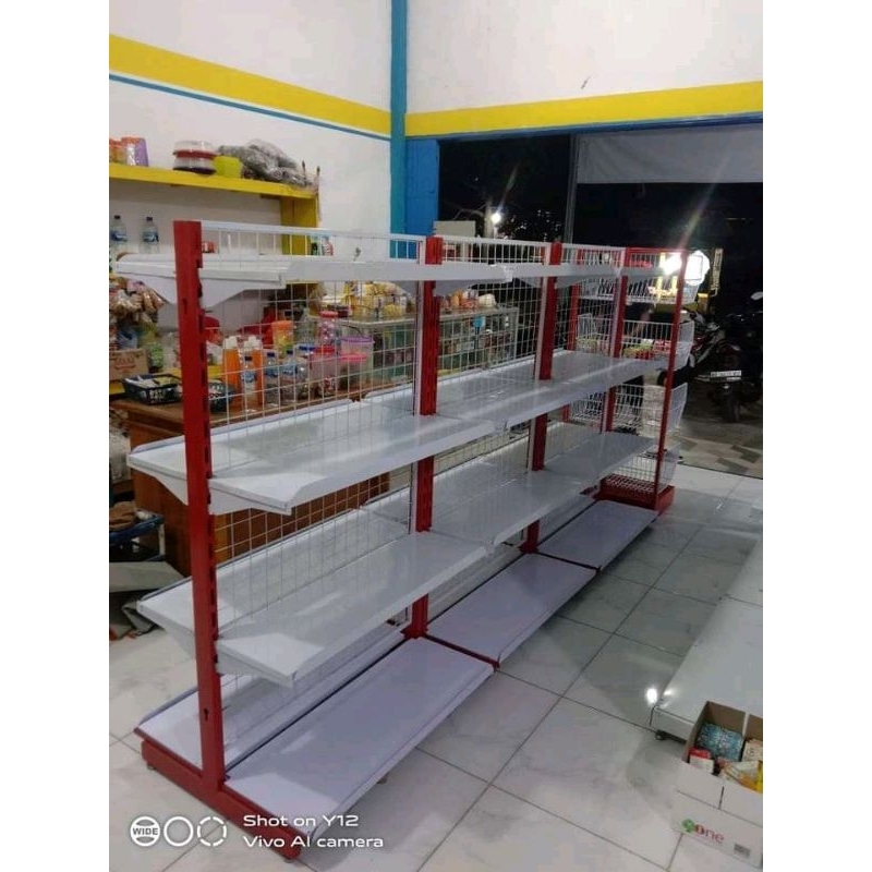 Jual rak gondola double 120cm | Shopee Indonesia