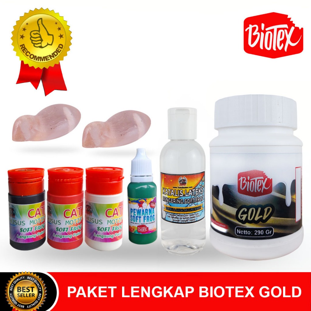 Jual Biotex Paket Lengkap Pemula Lateks Gold 290 gr Bahan Bikin Soft ...