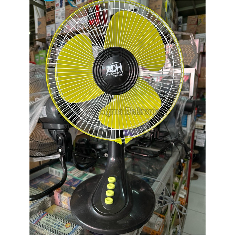 Jual kipas angin 12 inch Rinrei 2in1 meja & dinding DRN-301 desk wall ...