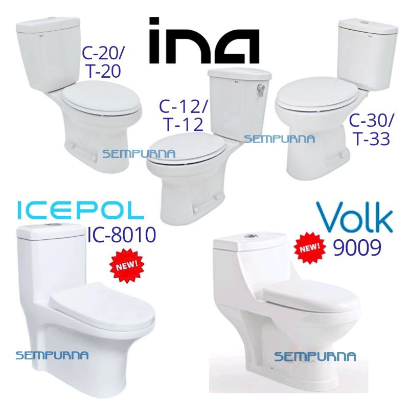 Jual Kloset Closed klosed toilet WC duduk INA C-30 T-33 C30 T33 C-12 T ...