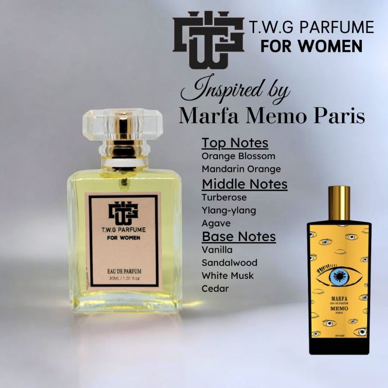 Jual INSPIRED PARFUME by T.W.G PARFUME for WOMEN ( memo marfa, good ...