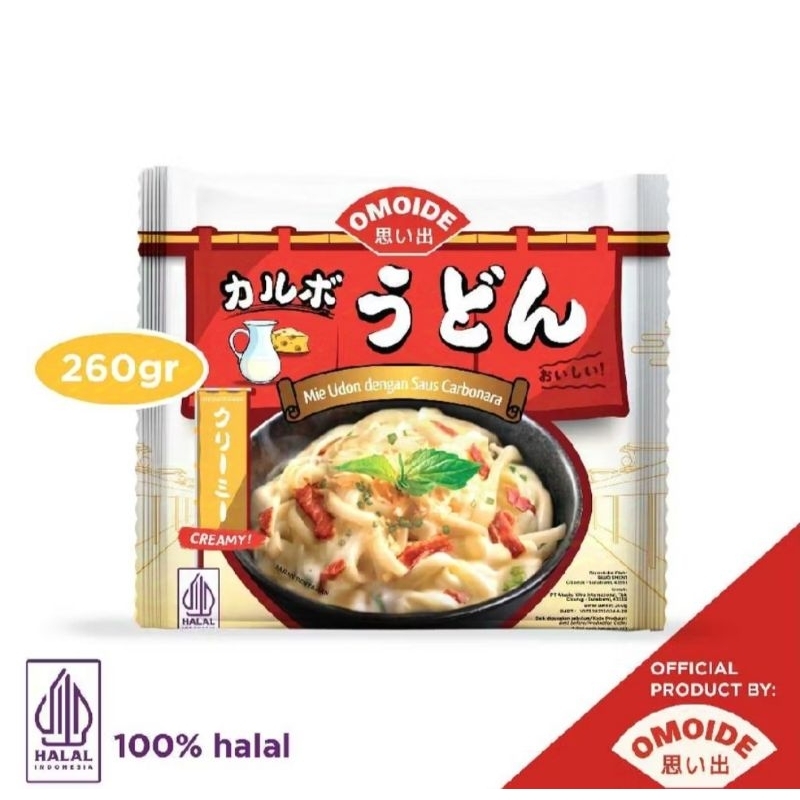 Jual Omoide Mie Udon Dengan Saus Carbonara 260 gr & Kake Udon 215 gr ...