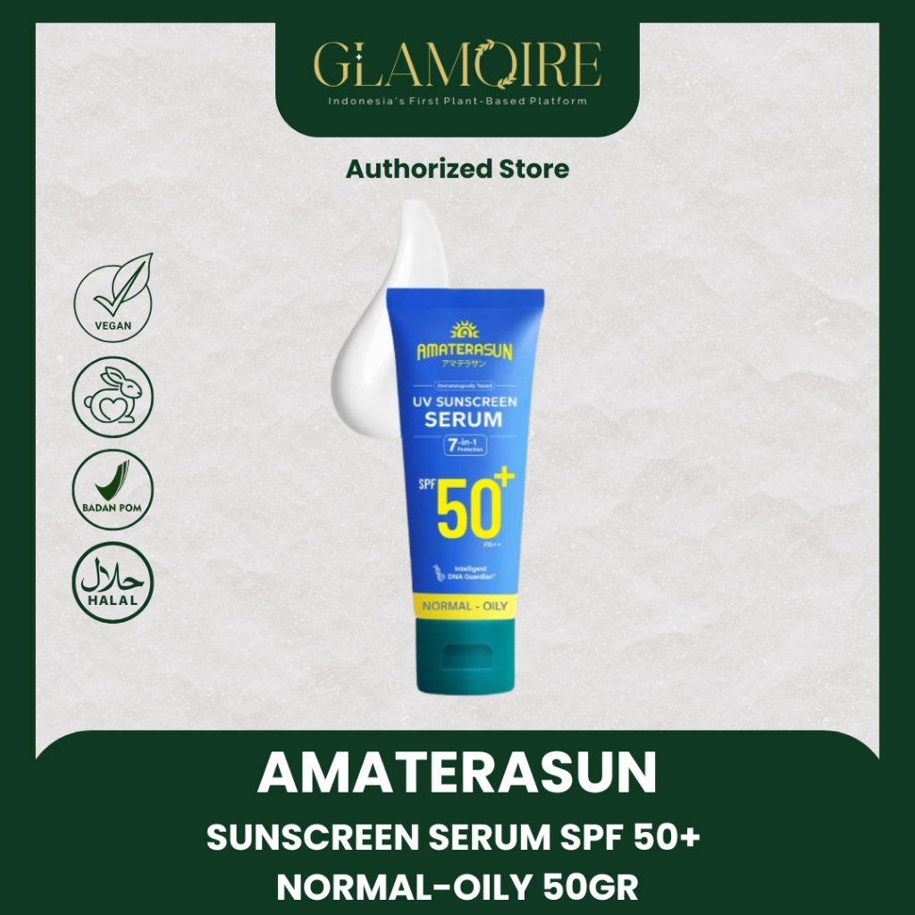 Jual Glamoire - AMATERASUN [REAL SPF Certified] UV Sunscreen Serum SPF 50+ PA++ | Shopee Indonesia