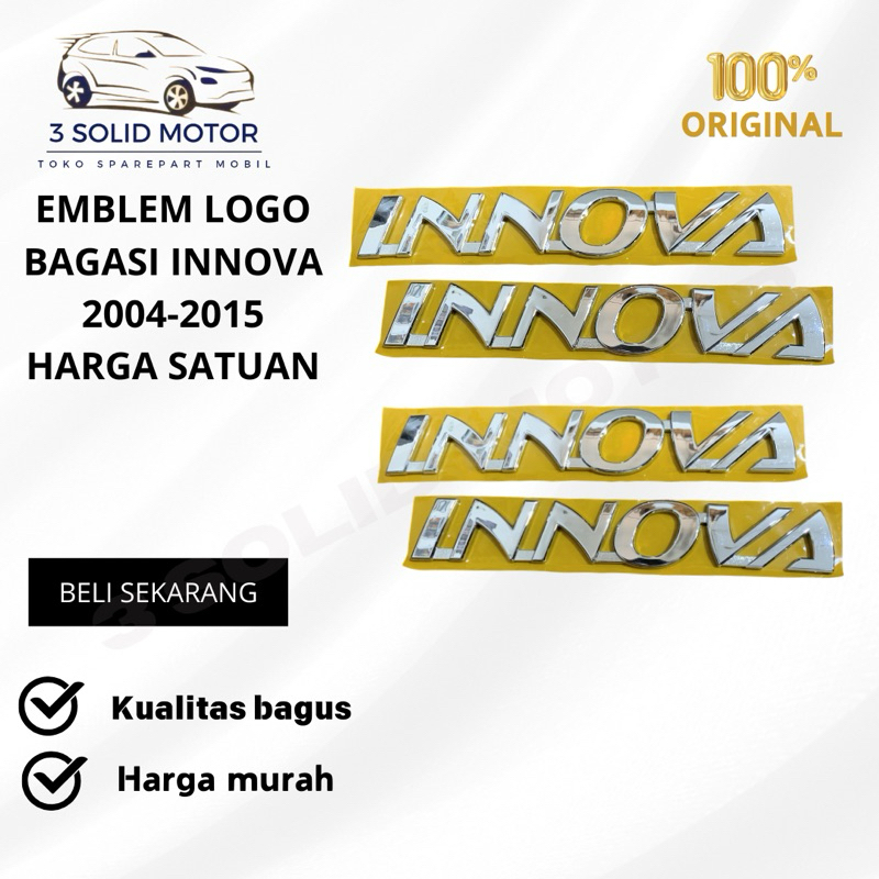 Jual Emblem Logo Bagasi Innova 2004-2015 Original | Shopee Indonesia