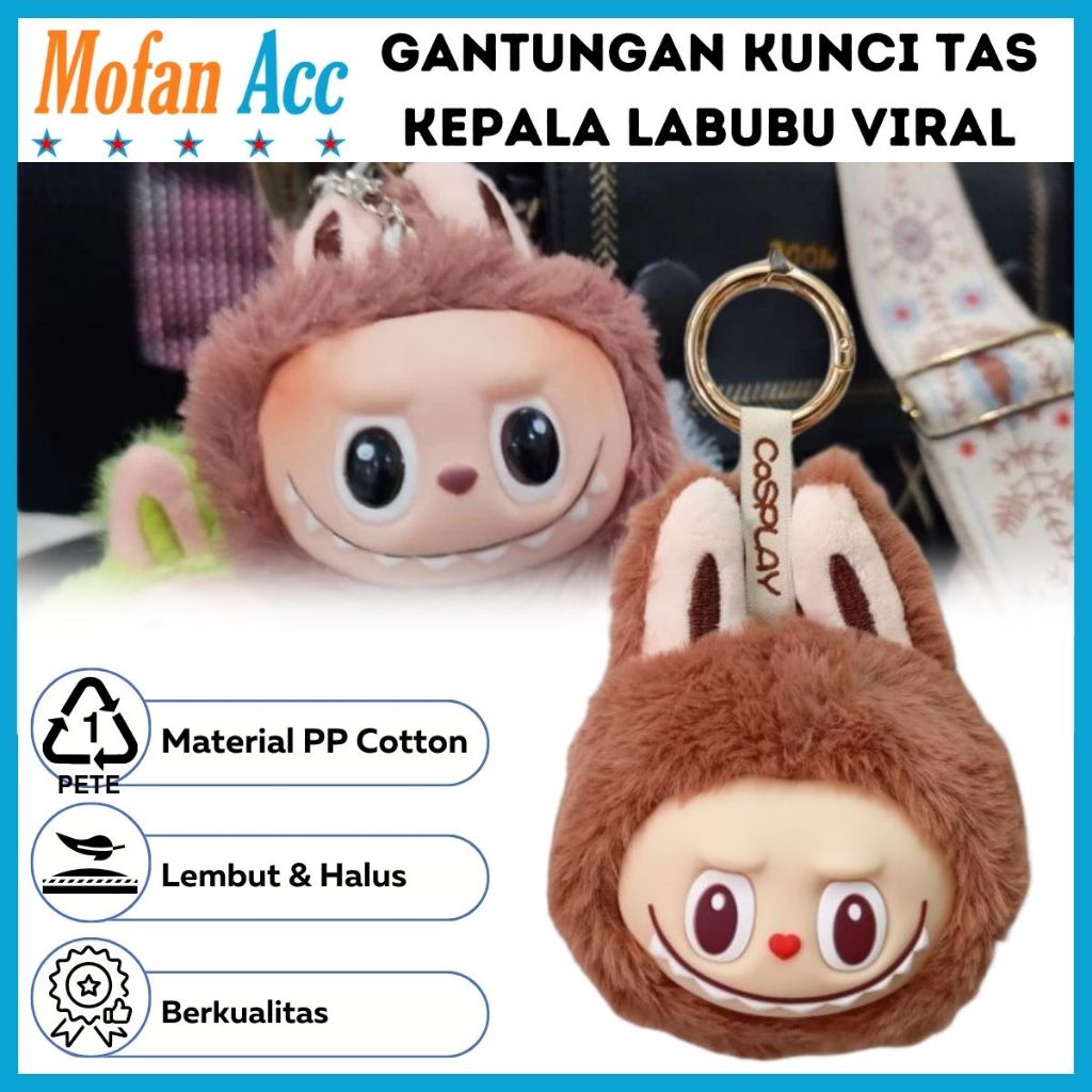 Jual Gantungan Kunci Kepala Labubu / Head Keychain VIRAL / Cantelan ...