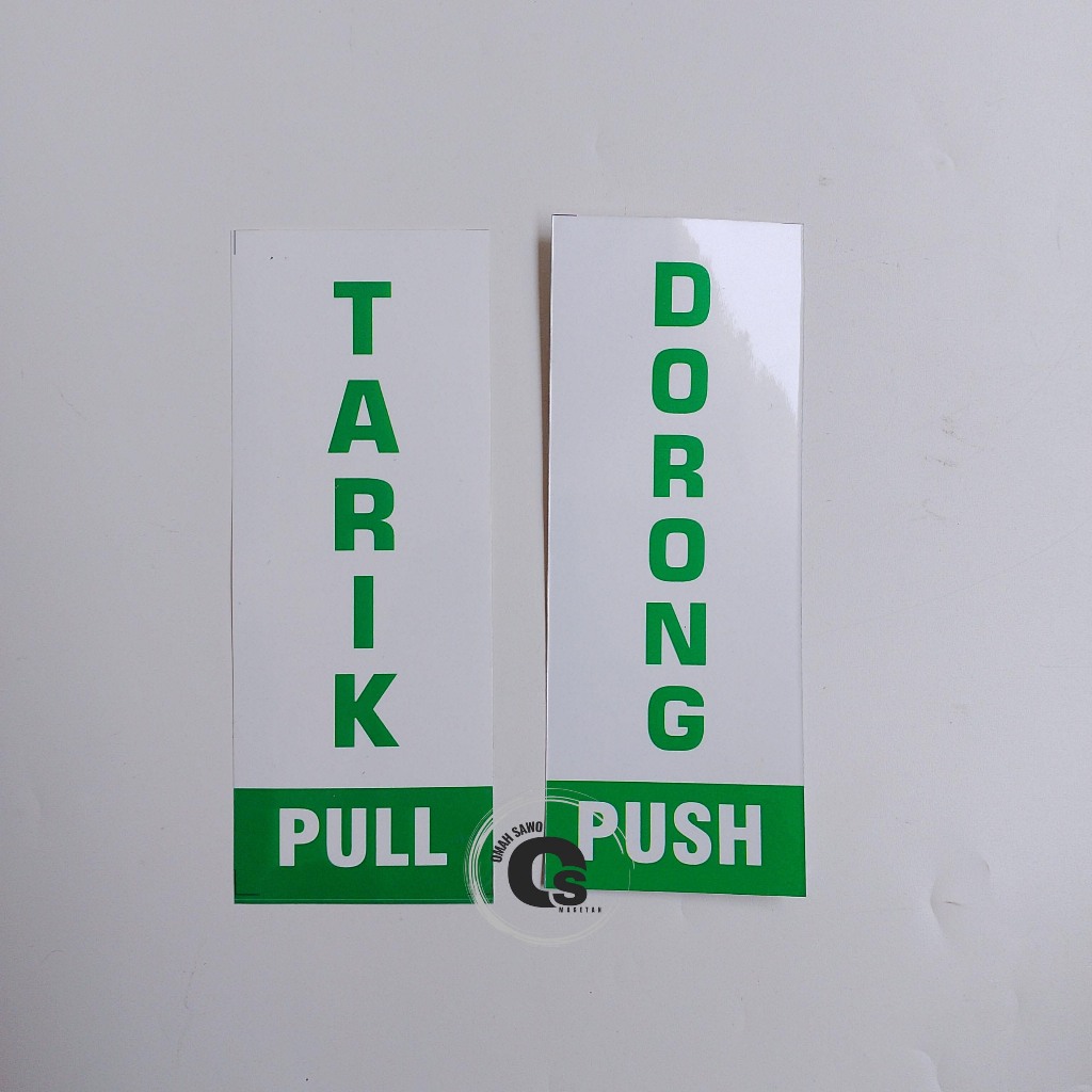 Jual Stiker Pintu Tarik Dorong - Pull Push - Stiker Vinyl | Shopee ...