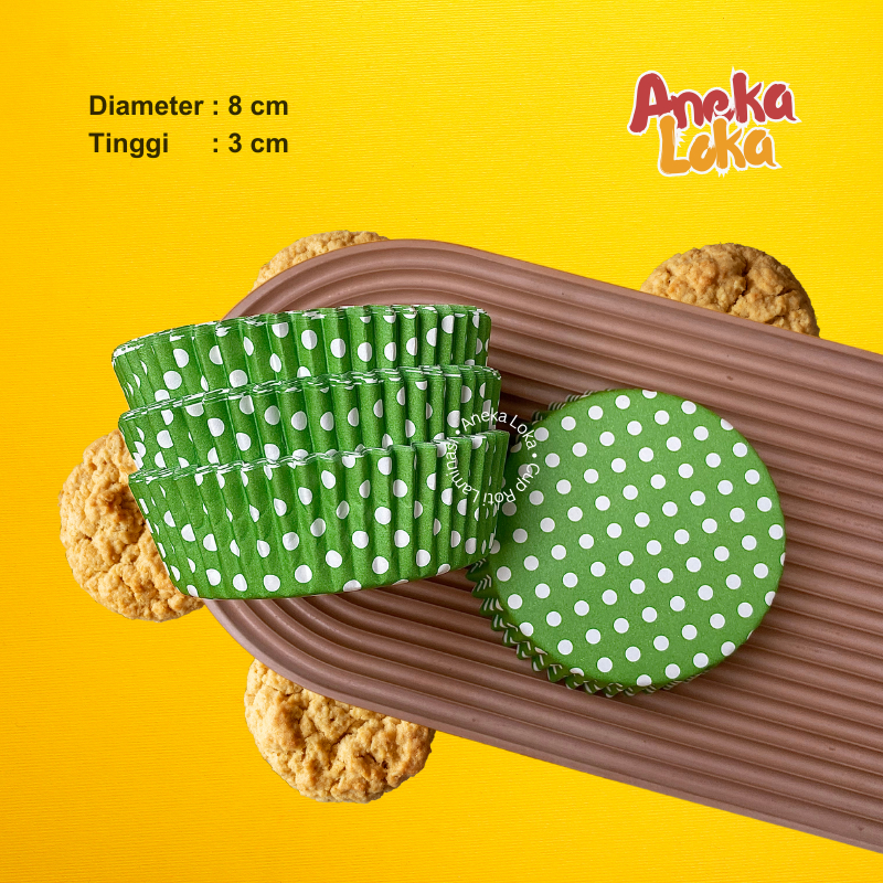 Jual Cup Roti Laminasi Bulat DM 8cm G&W Dot 200pcs | Shopee Indonesia