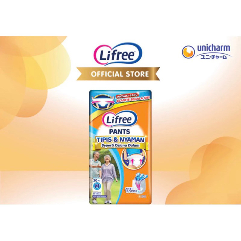 Jual Lifree Pants Popok Celana Dewasa Tipis dan Nyaman Rencengan Isi 8 M,L,XL | Shopee Indonesia