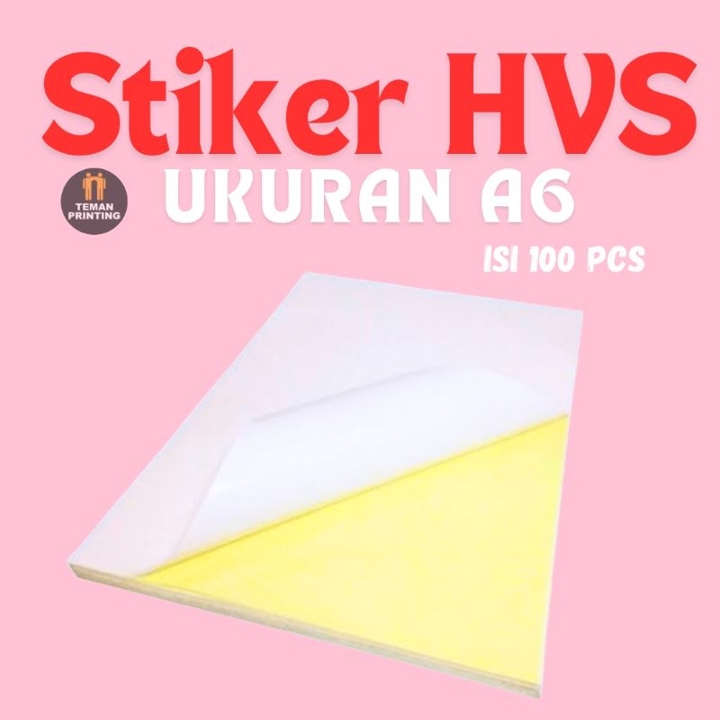 Jual STIKER HVS UKURAN A6 ISI 100 LEMBAR | Shopee Indonesia
