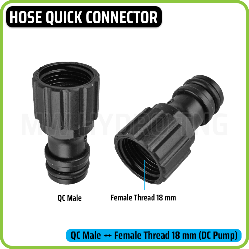Jual Konektor Pompa DC, Quick Connector Male to Female Thread 18 mm ...