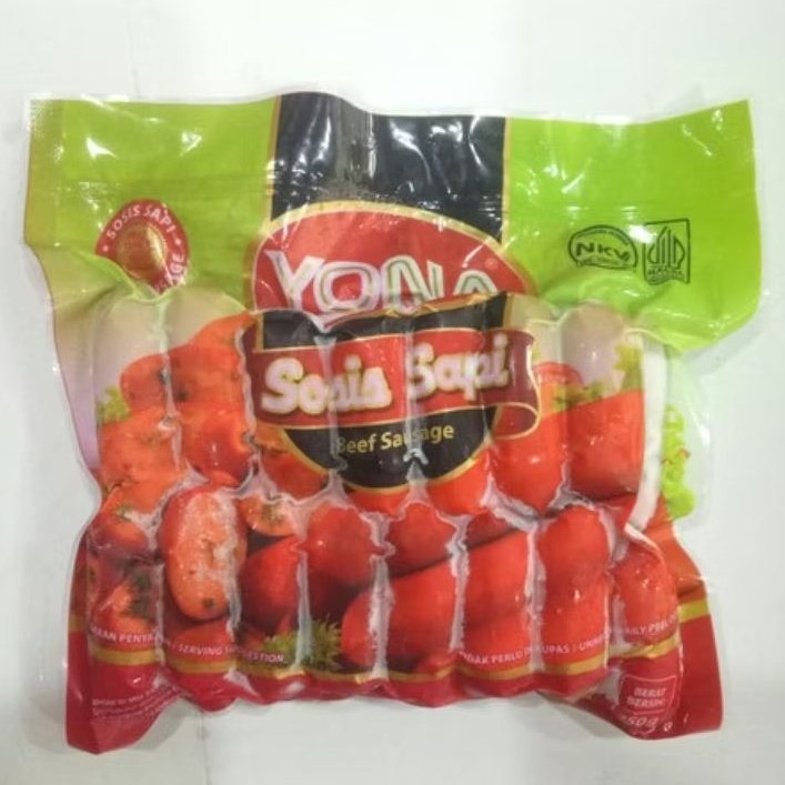 Jual Yona Sosis Sapi Cocktail Merah 450gr isi 30 pcs | Shopee Indonesia