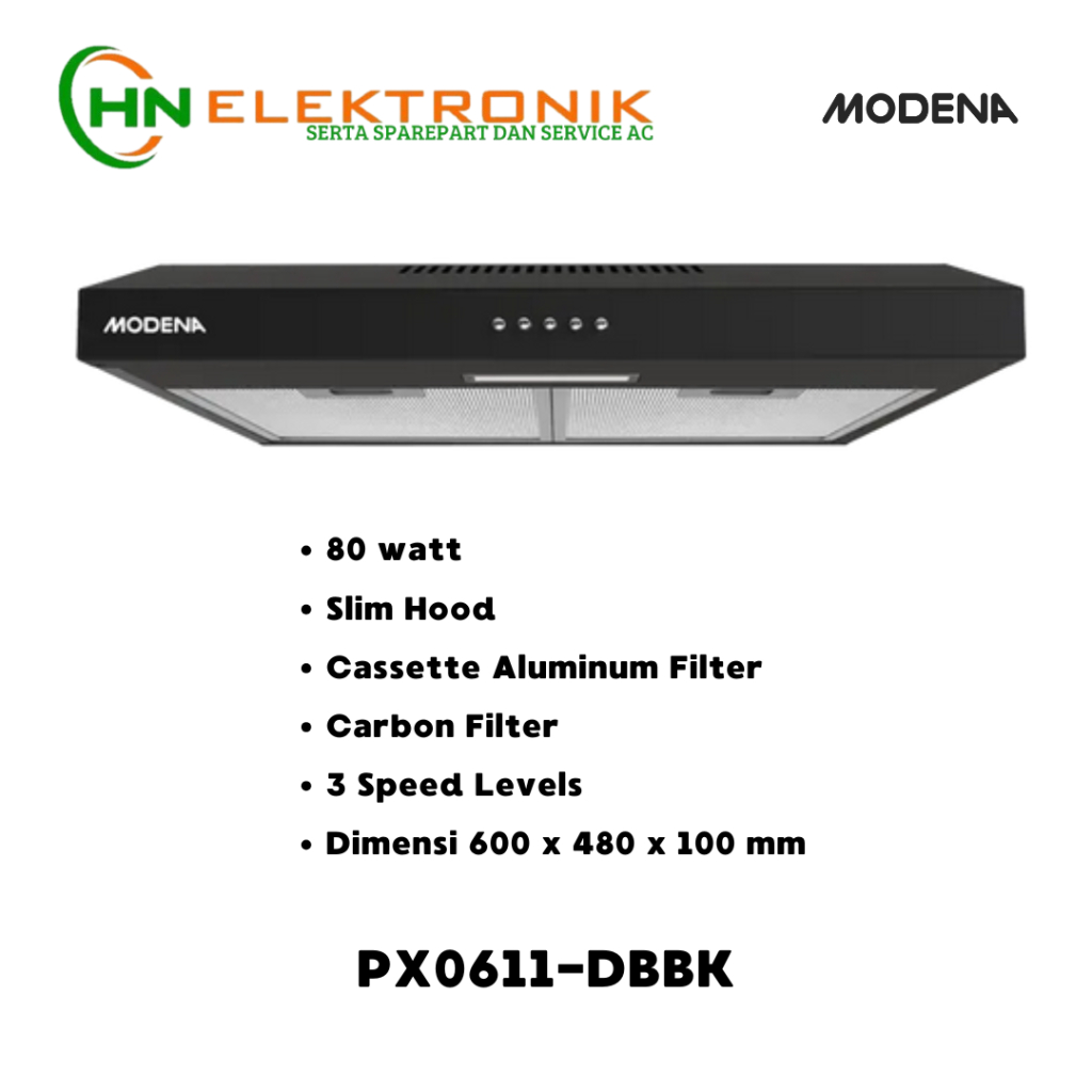 Jual COOKER HOOD MODENA SLIM PX 0611 DBBK | Shopee Indonesia
