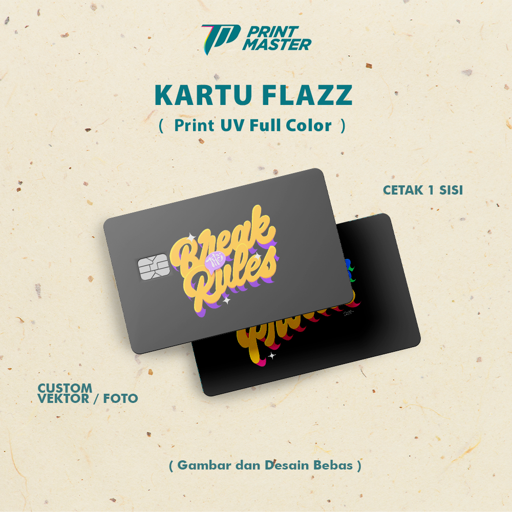 Jual Custom Cetak UV Flazz BCA Gen 2 / 1 Sisi | Shopee Indonesia