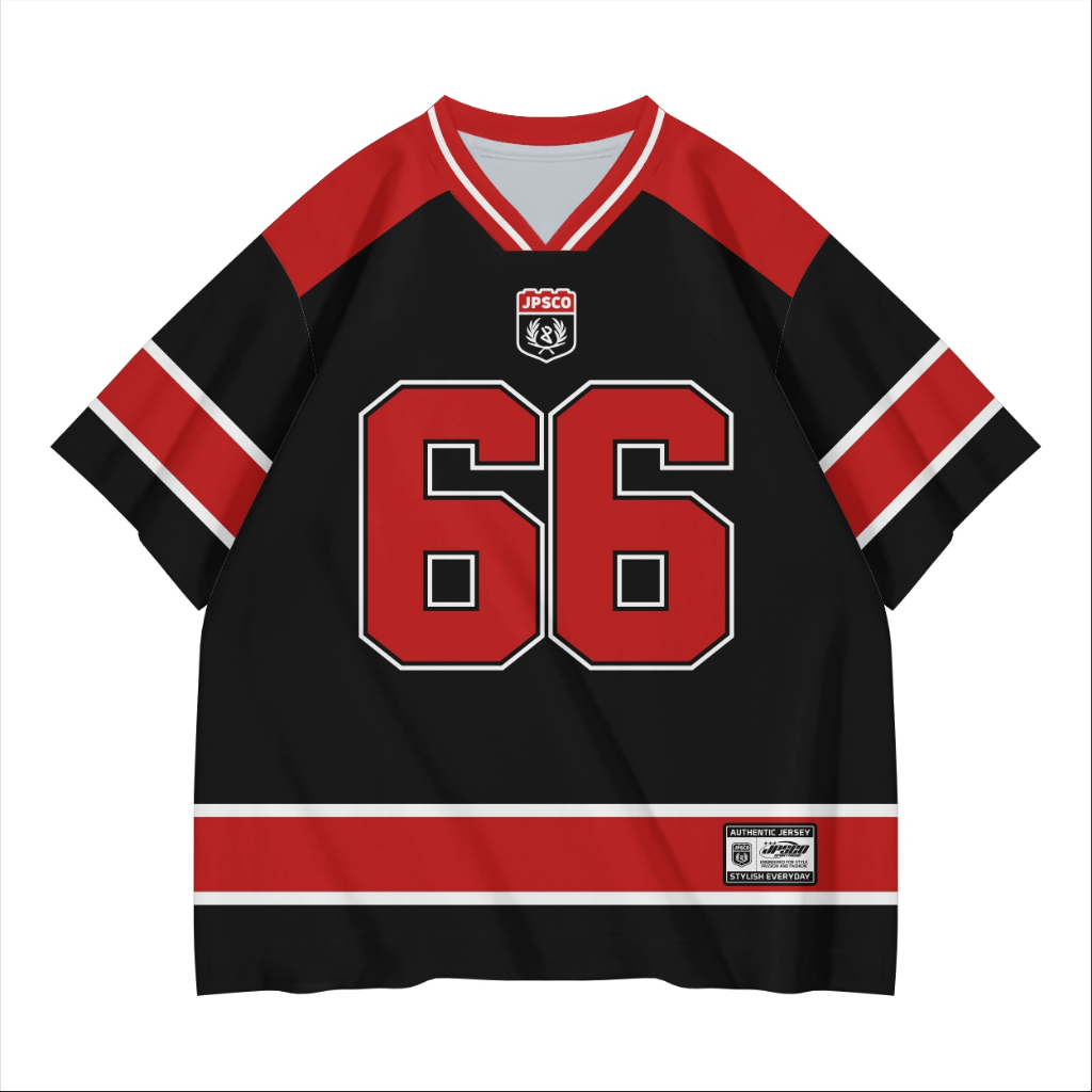 Jual FORCEFIT Jersey Vintage Number 66 / Jersey Rugby / Nfl / Jersey ...