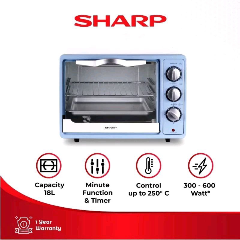Jual SHARP Oven Listrik 18 Liter EO-18BL | Shopee Indonesia