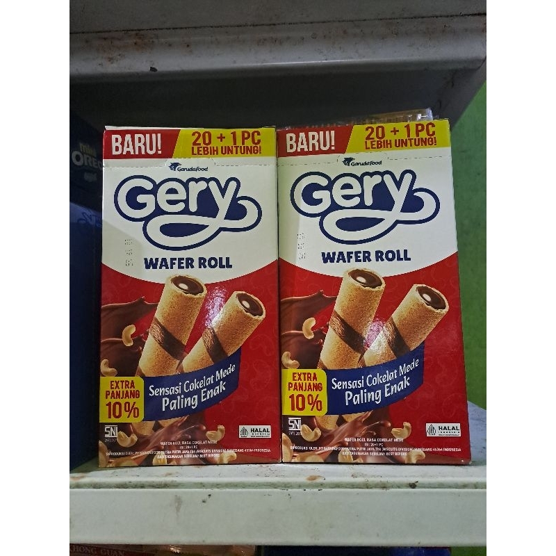 Jual Gery Wafer Roll Coklat Mede 16,5 gr(20+1) | Shopee Indonesia