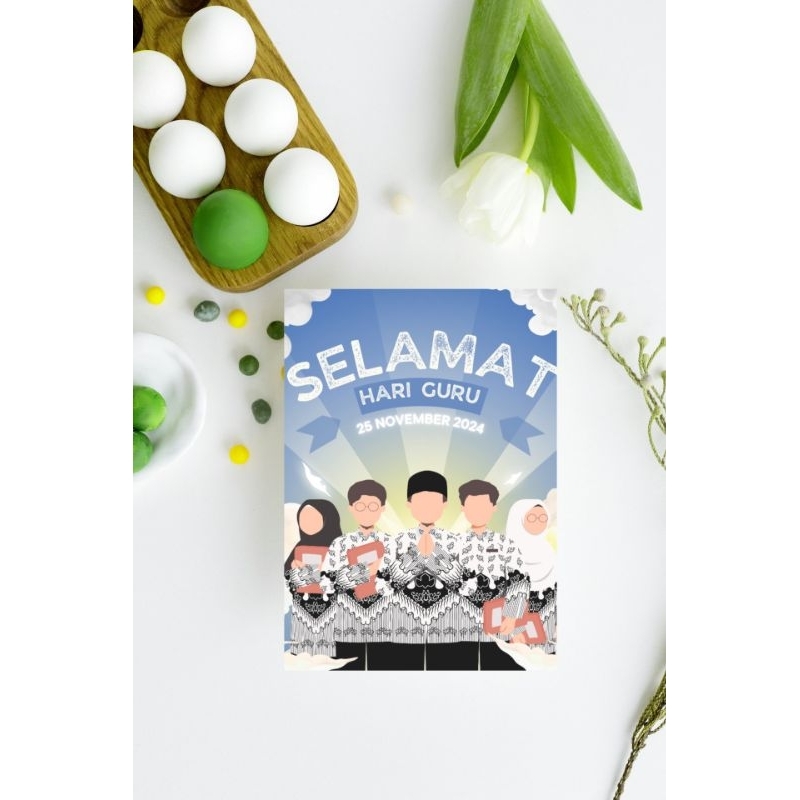 Jual kartu ucapan hari guru 2024 / Greeting card teacher's day isi 60 | Shopee Indonesia